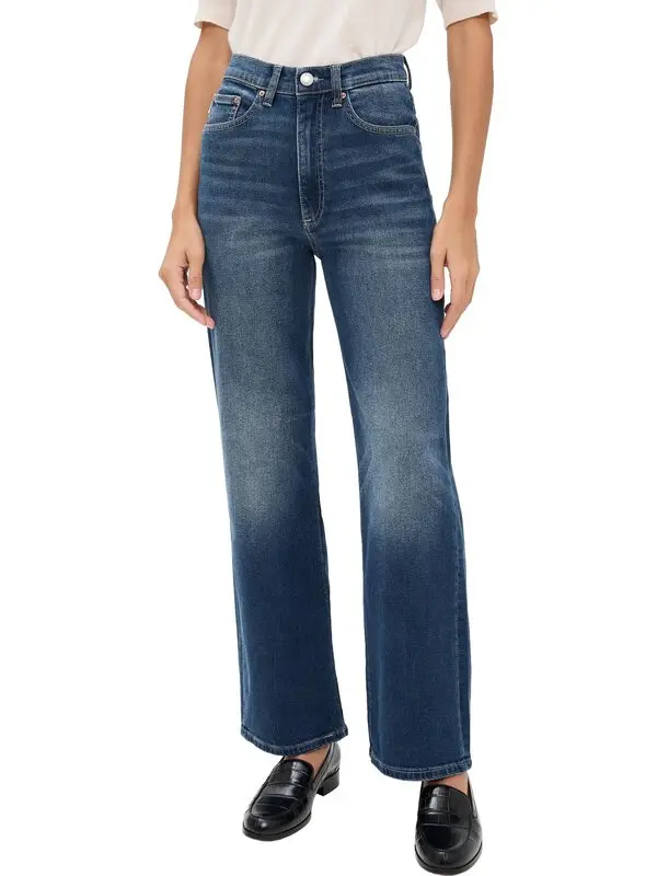 DL1961 Karmine Refined Wide Leg High-rise Jeans - Clearwater (highluxe)