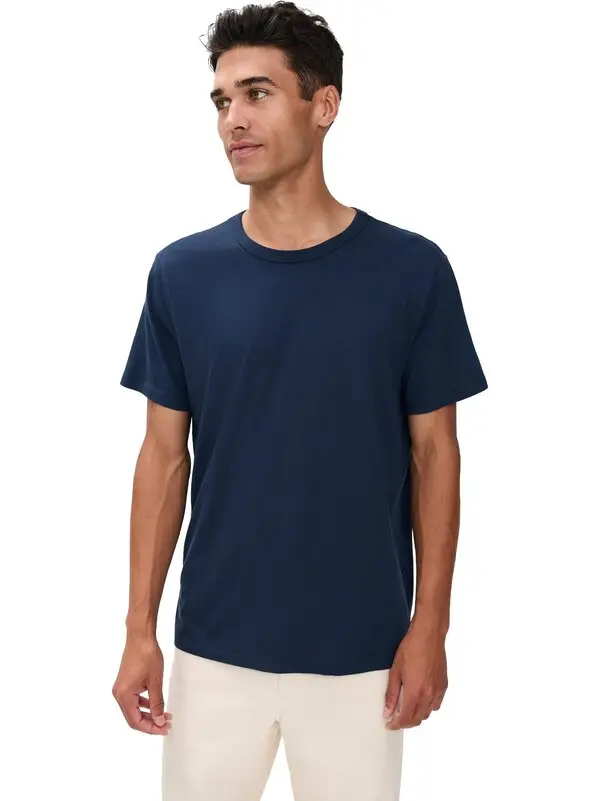 Marine Layer Signature Crew Tee - True Navy
