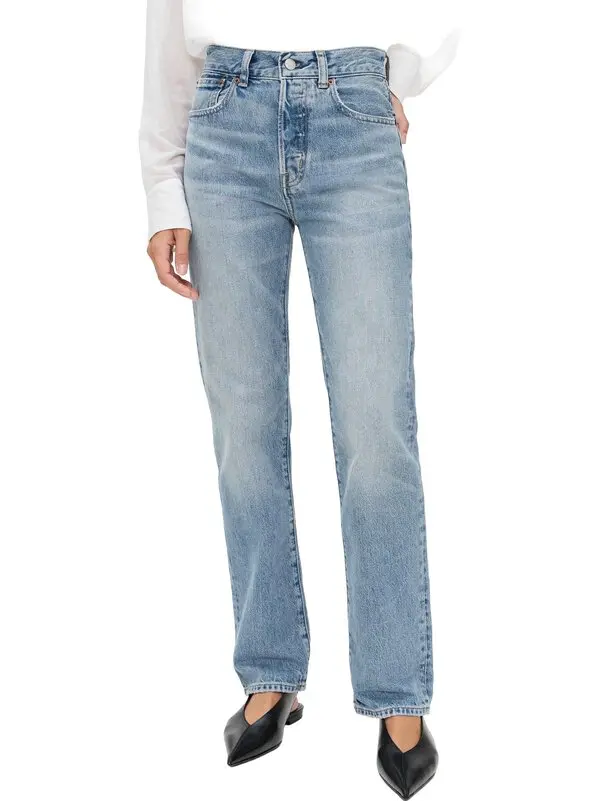 Madewell Longline Straight Jeans - Atlin Wash