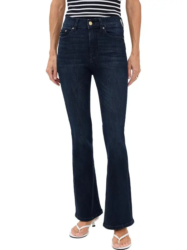 DL1961 Bridget Bootcut Petite High-rise Instasculpt Jeans - Mediterranean (dl Airbrushed)