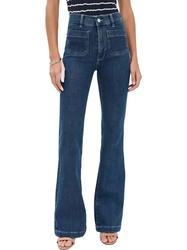 DL1961 Bridget Bootcut High-rise Instasculpt Jeans - Blue Water (dl Airbrushed)