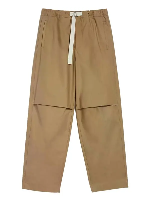 JIL SANDER Belted Trousers - Neutrals