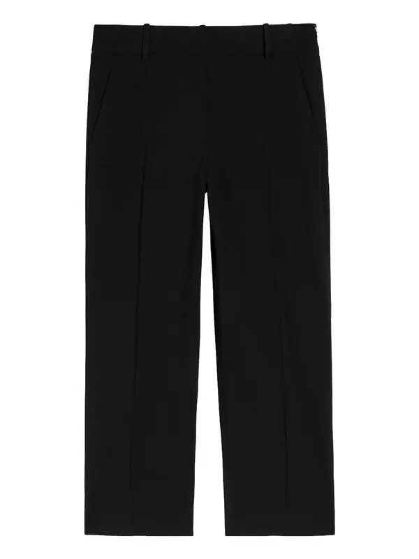 Khaite Cam Straight-leg Woven Trousers - Black