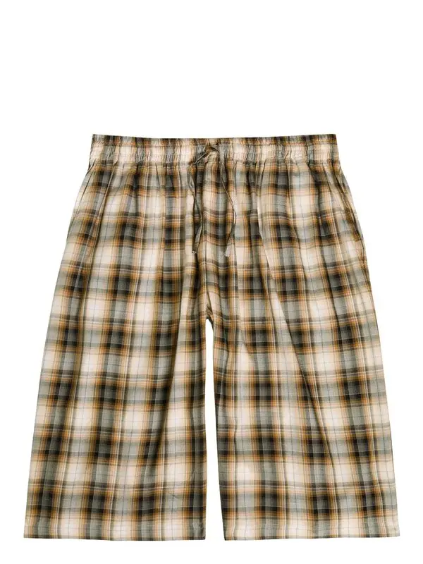 Acne Studios Checked Woven Shorts - Beige