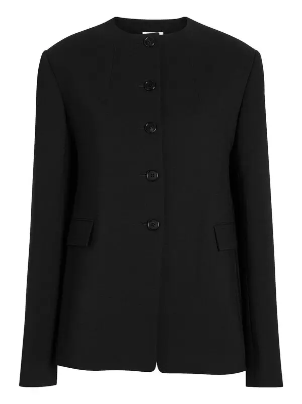 Khaite Jameson Woven Jacket - Black