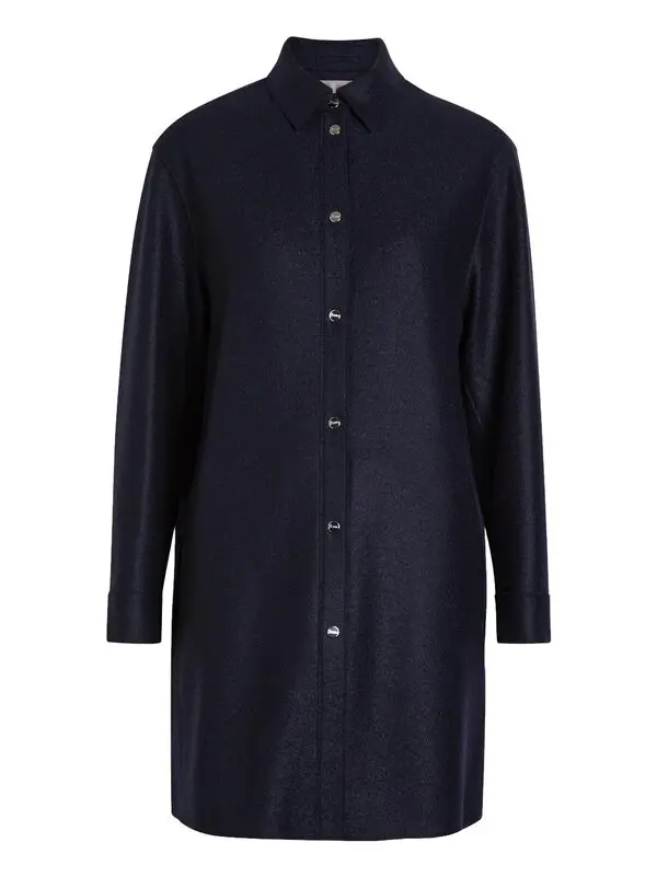 Herno Wool Overshirt - Navy