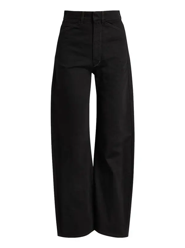 LEMAIRE Barrel-leg Jeans - Black