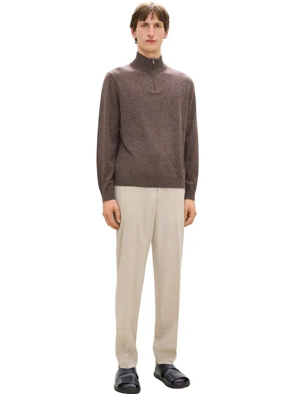 Theory Curtis Drawstring Pant In Motion Wool - Silver Stone