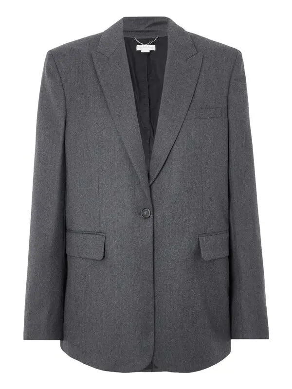 Stella McCartney Wool-twill Blazer - Gray