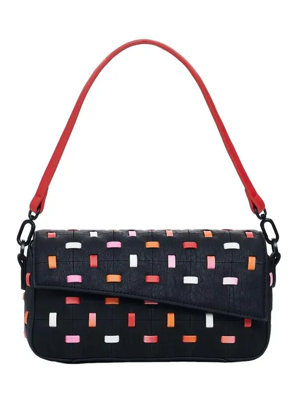 Desigual Faux Leather Shoulder Bag - Black