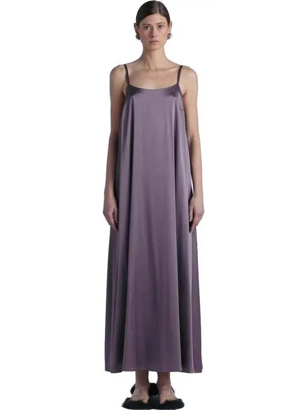 ALAS Aphrodite Sleeveless Silk Maxi Dress - Noble Purple