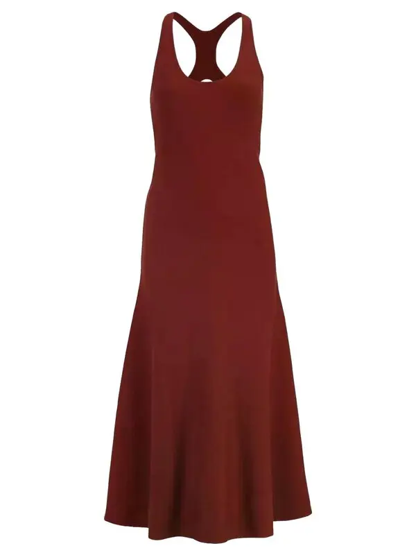 Gabriela Hearst Racer-back Silk Midi Dress - Red