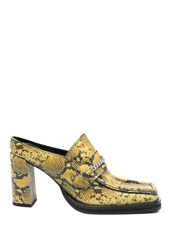 Martine Rose 90mm Square-toe Pumps - Yellow