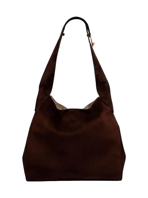 Gabriela Hearst Small Suede Tote Bag - Brown