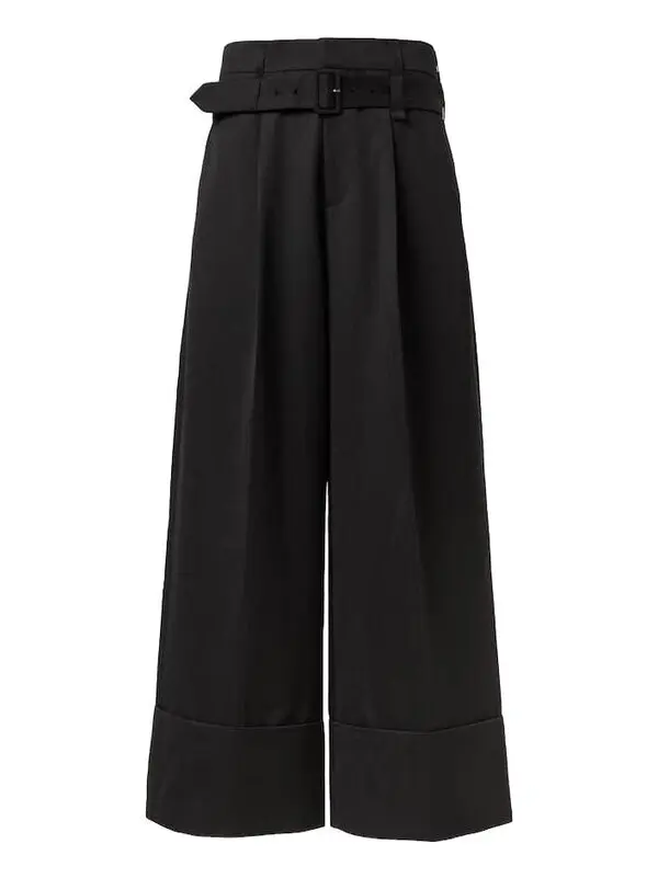 Simone Rocha Belted Wide-leg Pants - Black