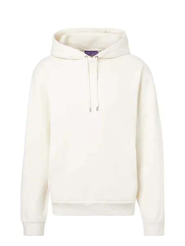 Ralph Lauren Purple Label Cotton And Cashmere Jersey Hoodie - White