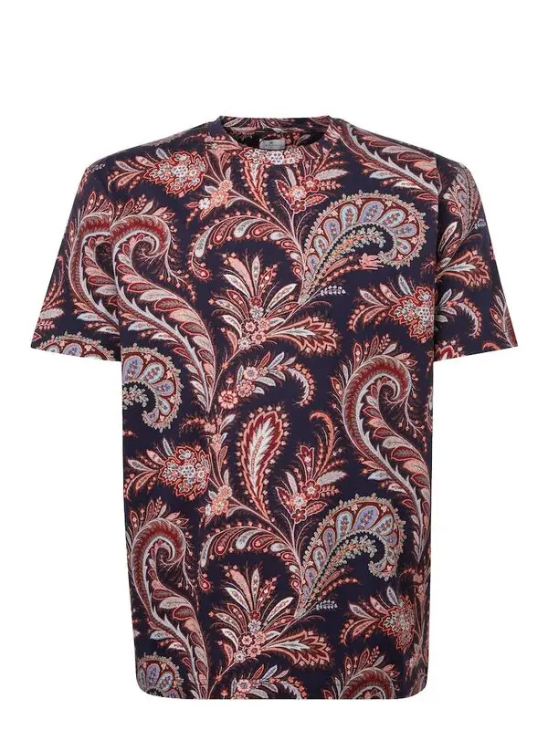 Etro Paisley Cotton Jersey T-shirt - Multicoloured