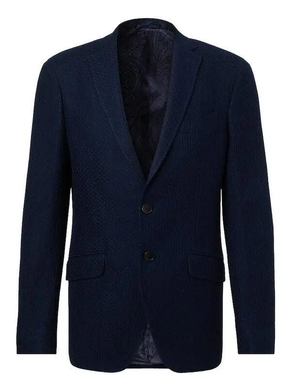 Etro Cotton Jersey Blazer - Blue
