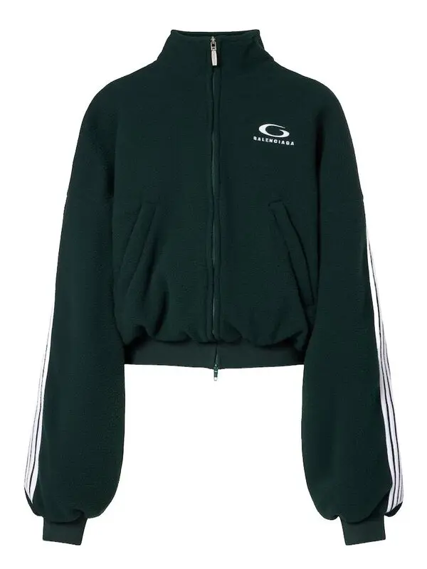 Balenciaga Loop Sports Icon Fleece Jacket - Green