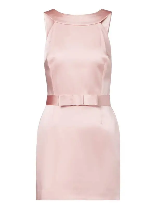 THE NEW ARRIVALS ILKYAZ OZEL Delphine Satin Minidress - Pink