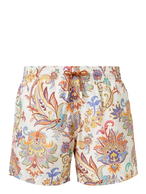 Etro Paisley-print Swim Trunks - Multicoloured