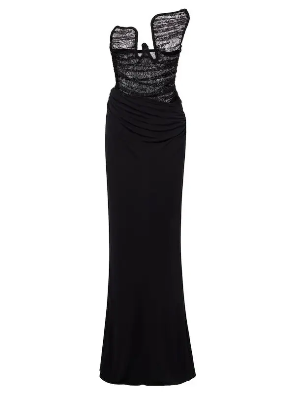 Christopher Esber Salacia Draped Gown - Black