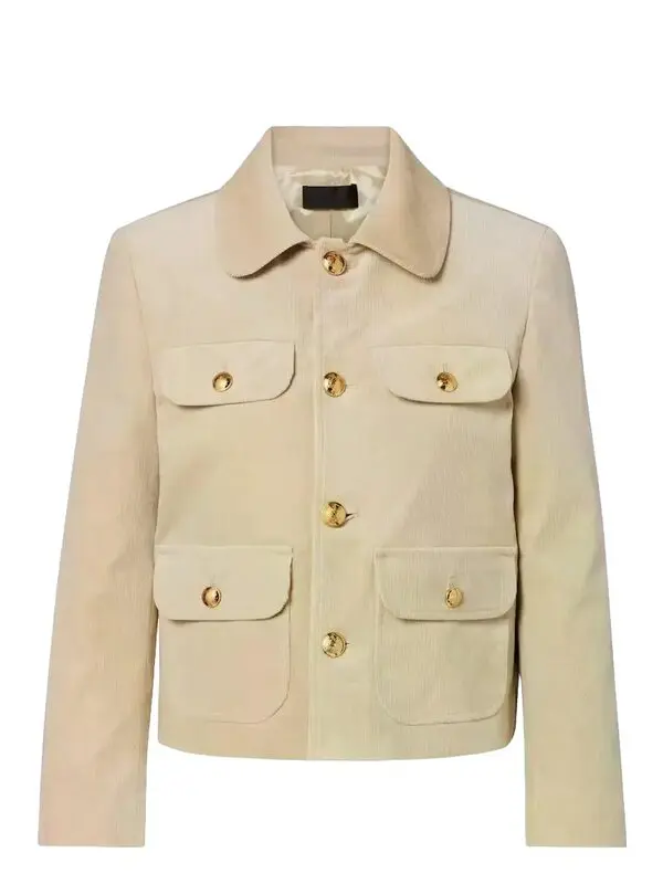 NILI LOTAN Chamonix Cotton-blend Jacket - Beige