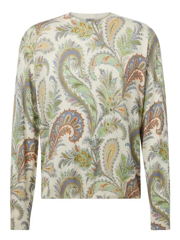 Etro Paisley Silk And Cashmere Sweater - Multicoloured