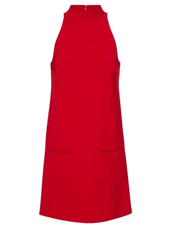 COURREGES Courrèges Heritage Halterneck Crêpe Minidress - Red