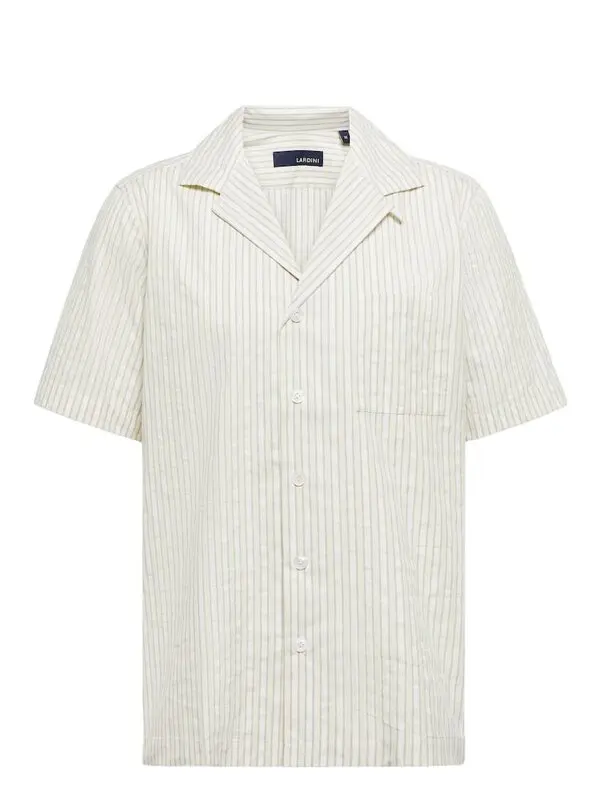 LARDINI Cotton Shirt - Beige