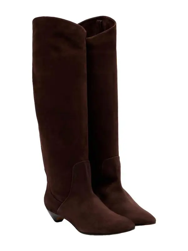 Le Monde Beryl Allegra Suede Knee-high Boots - Brown