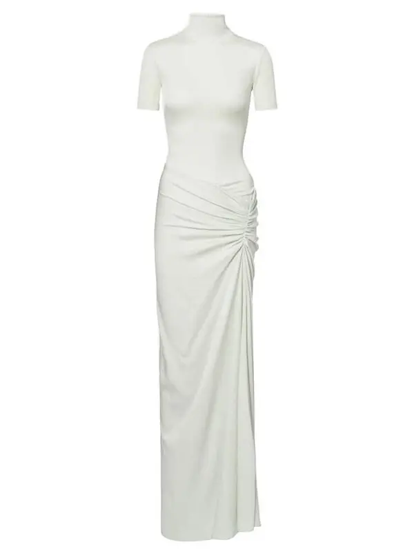 Christopher Esber Fusion Ruched Gown - Green