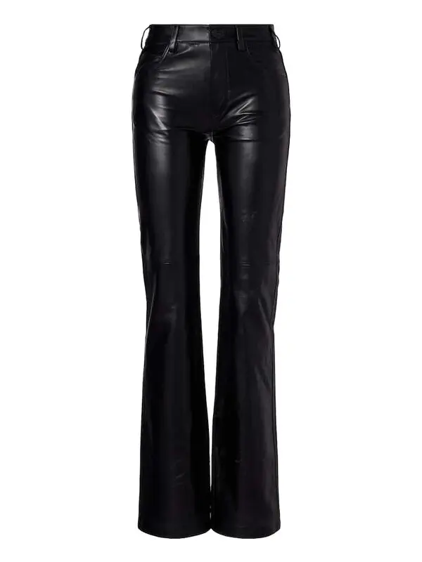 NILI LOTAN Joan Leather Pants - Black