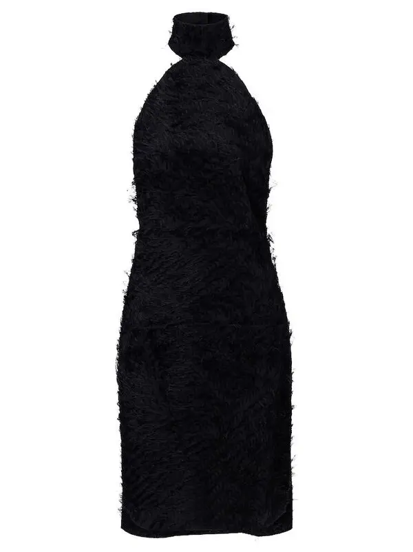 COURREGES Courrèges Illusion Circle Halterneck Minidress - Black