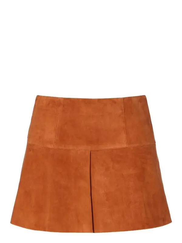Isabel Marant Dilara Suede Miniskirt - Brown