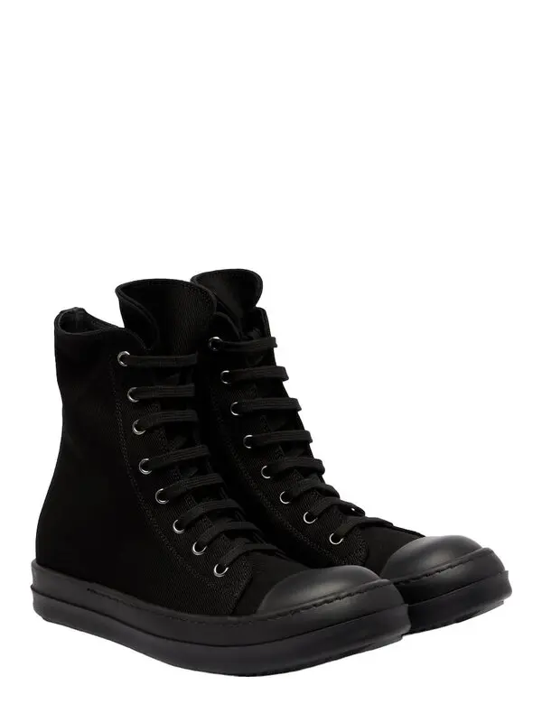 Rick Owens Hollywood High-top Sneakers - Black