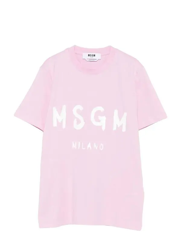 MSGM Logo Print T-shirt - Multicolor