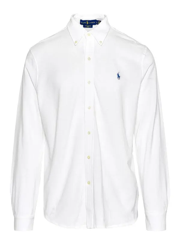 Polo Ralph Lauren Cotton Long-sleeve Shirt - White