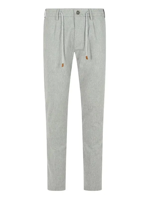 Eleventy Light Wool Blend Trousers - Grey