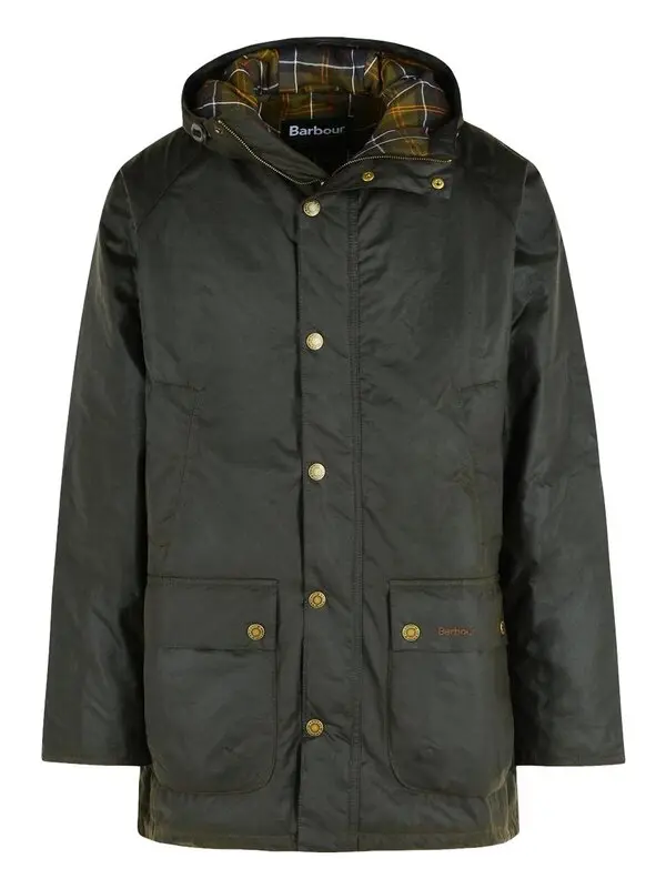Barbour Bedale Waxed Cotton Parka - Green