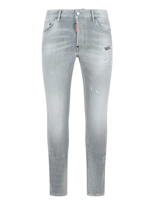 Dsquared2 Skater Cotton Denim Jeans - Grey