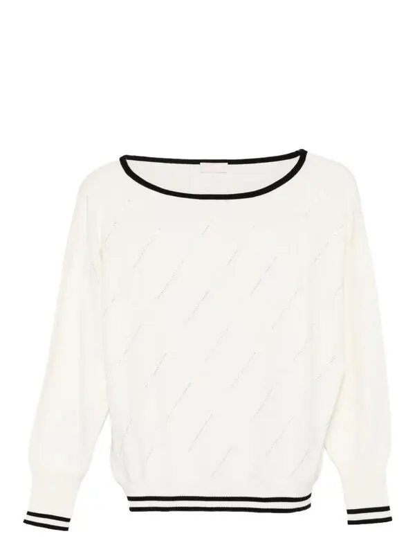 Liu Jo Boat-neck Sweater - Black