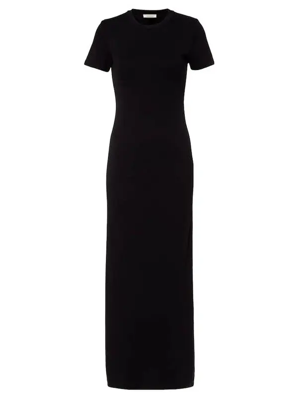 NILI LOTAN Lucinda Cotton Jersey T-shirt Dress - Black