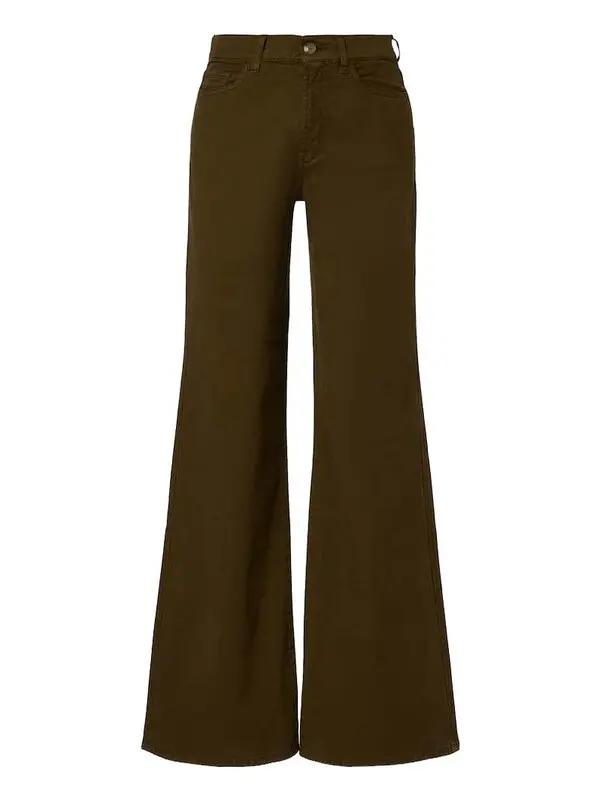 7 For All Mankind Lotta Wide-leg Jeans - Green