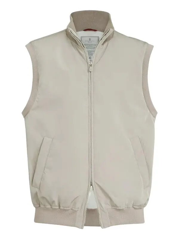 Brunello Cucinelli Down Vest - Brown