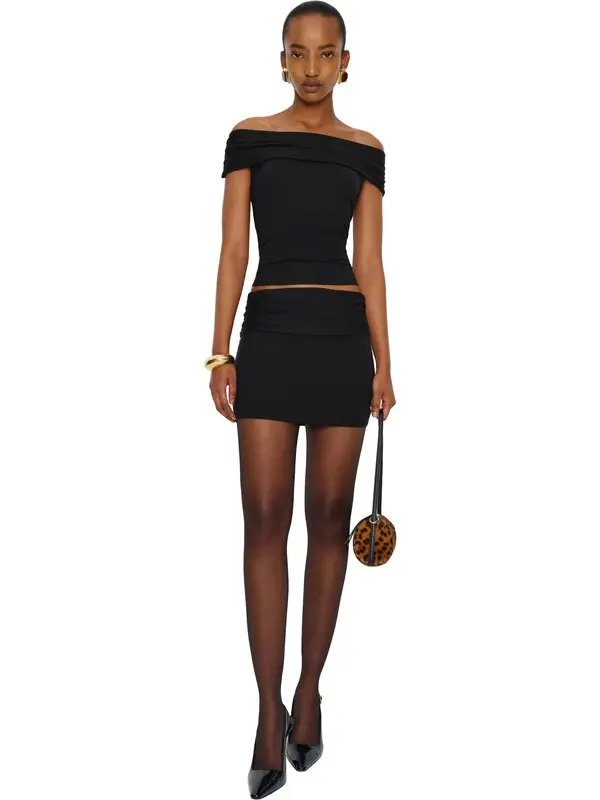 REFORMATION Isla Knit Two Piece - Black