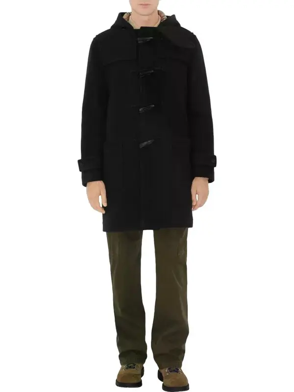 Burberry Wool Duffle Coat - Black