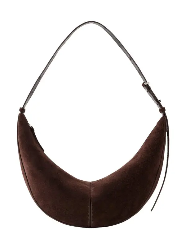 Proenza Schouler Paneled Suede Shoulder Bag - Brown