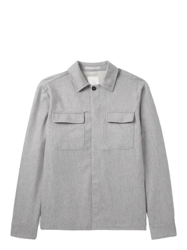 Eleventy Wool-blend Overshirt - Gray