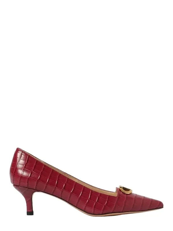 TWINSET Pointed Toe Pumps - Red
